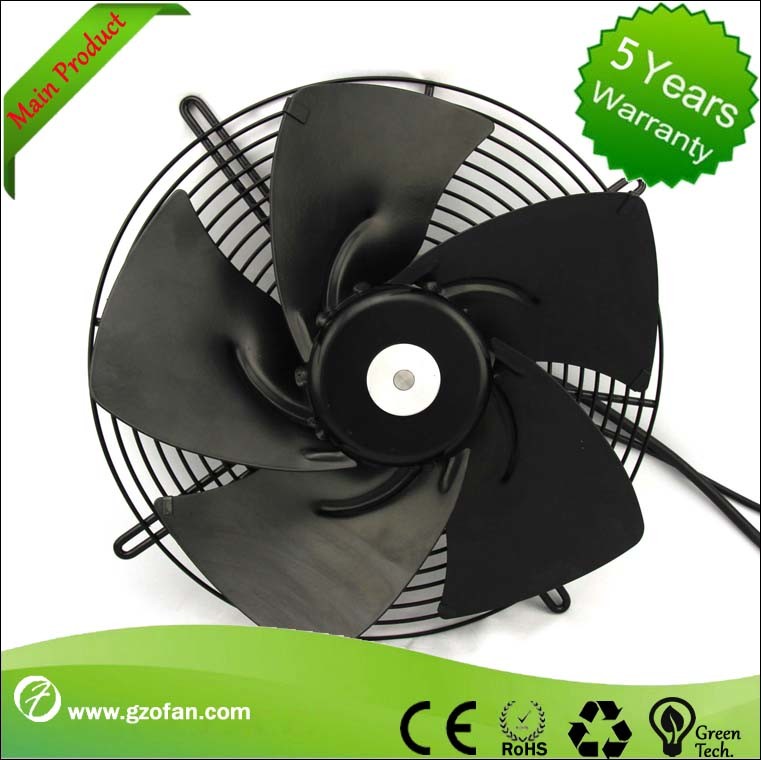 200mm EC Exhaust Axial Fan , Industrial Ventilation Fans With External ...