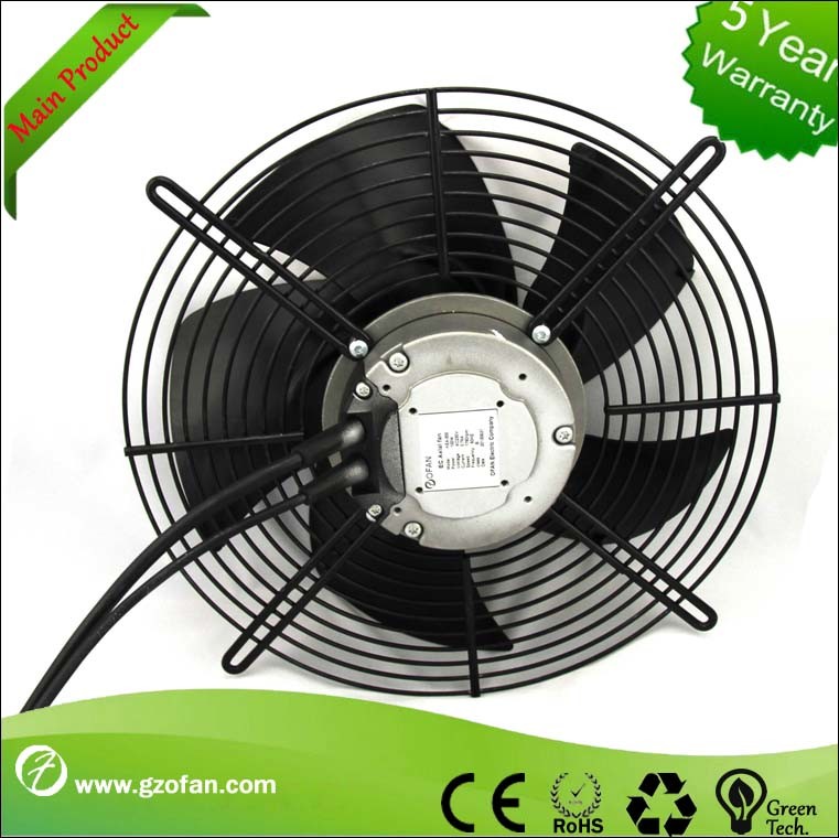 200mm EC Exhaust Axial Fan , Industrial Ventilation Fans With External ...